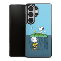 DeinDesign Galaxy S25 Ultra Handy Slim Case extra d&uuml;nn Silikon Handyh&uuml;lle schwarz H&uuml;lle Peanuts Children Snoopy Silikon Slim Case