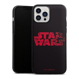 DeinDesign iPhone 13 Pro Max Handy Silikon H&uuml;lle Case schwarz Handyh&uuml;lle Star Wars Merchandise Logo