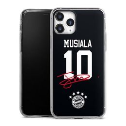 DeinDesign iPhone 11 Pro Handy Slim Case Silikon Handyh&uuml;lle transparent H&uuml;lle extra d&uuml;nn Fcb Fc Bayern M&uuml;nchen Jamal Musiala Silikon Slim Case