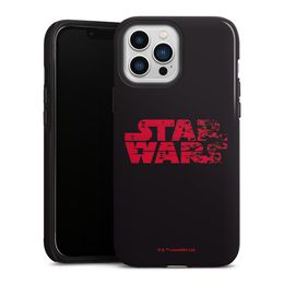 DeinDesign iPhone 13 Pro Max Handy Panzer Handyh&uuml;lle robuste Outdoor H&uuml;lle Schutzh&uuml;lle gl&auml;nzend Star Wars Merchandise Logo Tough Case