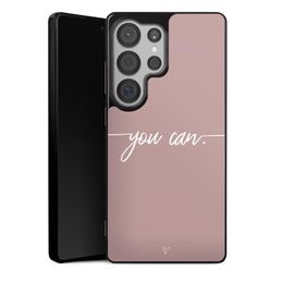 DeinDesign Galaxy S25 Ultra Handy Silikon H&uuml;lle Case schwarz Handyh&uuml;lle Spruch Motivation Sayings