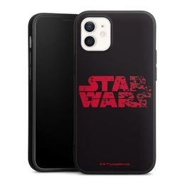 DeinDesign iPhone 12 mini Handy Premium Silikon H&uuml;lle Handyh&uuml;lle schwarz Case Star Wars Merchandise Logo Silikon Premium Case