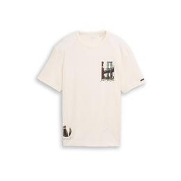 Tom Tailor T-Shirt Herren Gr&ouml;&szlig;e M hellbeige