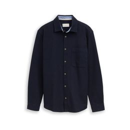 Tom Tailor Button Up Shirt male size M Dark blue