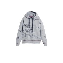 Desigual Sweatshirt Herren Gr&ouml;&szlig;e M hellgrau / schwarz