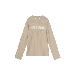 R&eacute;sum&eacute; R&eacute;sum&eacute; Pullover 'Devon' Damen Gr&ouml;&szlig;e M beige / wei&szlig;