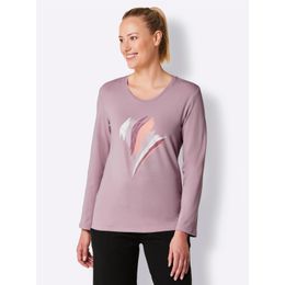 Catamaran Sports Damen Sportshirt mit platziertem Druck, mauve-bedruckt, Gr&ouml;&szlig;e 36/38