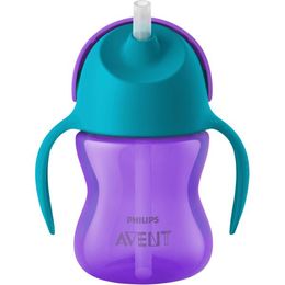 Trinkhalmbecher mit Griffen lila, 200 ml Philips Avent
