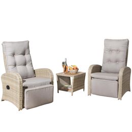 toom Lounge-Set 'Ella' beige 3-teilig
