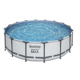 Bestway Frame-Pool-Set 'Steel Pro Max' &Oslash; 488 x 122 cm mit Sicherheitsleiter und Kartuschenfilter