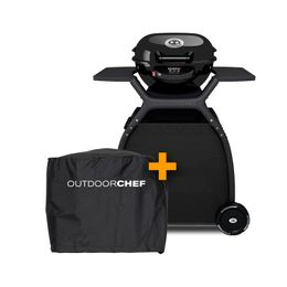 Outdoorchef Minichef 420 E Elektrogrill - X-DEAL inkl. Unterwagen und Abdeckhaube