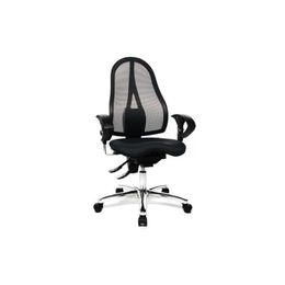 Topstar Profi B&uuml;rostuhl SITNESS 15 U2 Stoff / Netzstoff mit Armlehnen (h&ouml;henverstellbar)