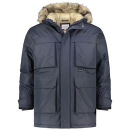 Jack & Jones Gro&szlig;e Gr&ouml;&szlig;en Jack&Jones Parka mit abnehmbarem Kunstfellkragen, wasserabweisend Farbe dunkelblau Gr&ouml;&szlig;e: 5XL