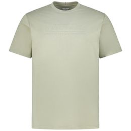Jack & Jones Gro&szlig;e Gr&ouml;&szlig;en Jack&Jones T-Shirt mit Label-Print Farbe oliv Gr&ouml;&szlig;e: 7XL