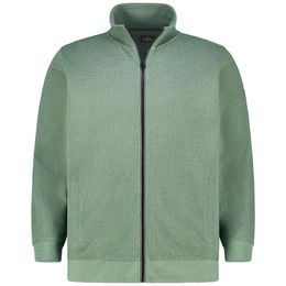 Casamoda Gro&szlig;e Gr&ouml;&szlig;en CASA MODA Sweatjacke aus Baumwollmischung Farbe gr&uuml;n Gr&ouml;&szlig;e: 3XL