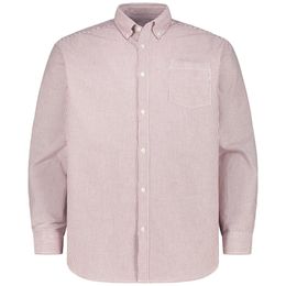 Jack & Jones Herren Gro&szlig;e Gr&ouml;&szlig;en | Jack&Jones Freizeithemd mit Streifen Farbe dunkelrot Gr&ouml;&szlig;e: 4XL