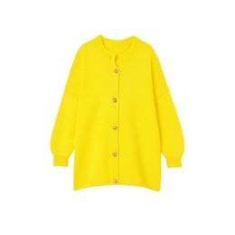 Elara Knit Cardigan female Yellow size XL