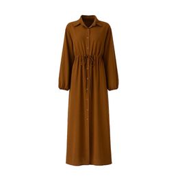 Elara Shirt Dress female Brown size XL