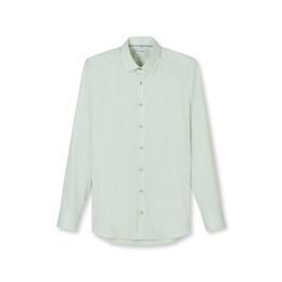 OLYMP Herren Businesshemd "OLYMP Level Five, Body Fit, Kent mit extra langem Arm", gr&uuml;n, Gr. 40, 97% Baumwolle, 3% Elastolefin, Hemden