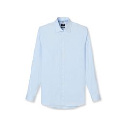 OLYMP Herren Businesshemd "OLYMP No. Six, Super Slim, Kent"bleu, Gr. 46, 97% Baumwolle, 3% Elastolefin, Hemden