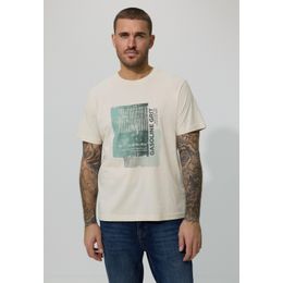 Street One MEN Herren T-Shirtsandwei&szlig;, Gr. XXXL, unifarben, Web, 100% Baumwolle, Shirts, mit Frontprint