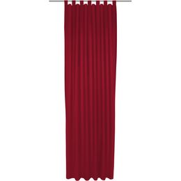 Vorhang WIRTH, B:132cm H:245cm, rot, Jacquard, Polyester, Wohnzimmer, Gardinen, "Westport"