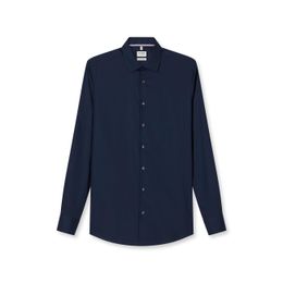 OLYMP Herren Businesshemd "OLYMP Level Five, Body Fit, Kent", blau, Gr. 42, 100% Baumwolle, Hemden