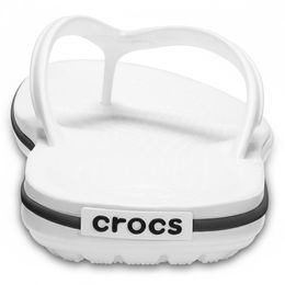 Crocs Damen Zehentrenner "Crocband Flip", Gr. 39, wei&szlig;, Croslite , Schuhe, Badeschuh, Sommerschuh, Sandale mit Fu&szlig;bett