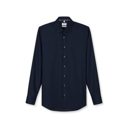 OLYMP Herren Businesshemd "OLYMP Level Five, Body Fit, Kent", blau, Gr. 38, 97% Baumwolle, 3% Elastolefin, Hemden