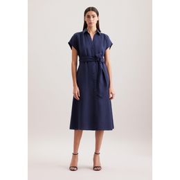 Seidensticker Damen Sommerkleid "Schwarze Rose", blau, Gr. 34, unifarben, 100% Leinen, Kleider, Ohne Arm Kragen Uni