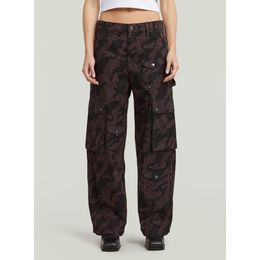 G-Star Raw G-STAR Damen Cargohose "Mega Cargohose"dk fig gd cloack island camo, Gr. 31, Obermaterial: 70% Baumwolle, 30% Baumwolle, Hosen