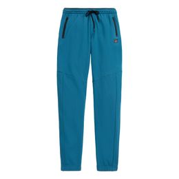 John Devin Herren Sweathose, Gr. S, blau, angeraute Sweatware, Obermaterial: 60% Baumwolle, 40% Polyester, unifarben, Hosen, Jogginghose mit