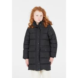 ZIGZAG Kinder Outdoorjacke "Luisa", schwarz, Gr. 140, unifarben, 100% Polyester, Jacken, mit 8000 mm Wassers&auml;ule und langem Schnitt