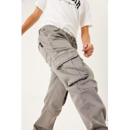 Garcia Jungen Cargohose, grau, Gr. 170, Web, Obermaterial: 80% Baumwolle, 18% Polyester, 2% Elasthan, Hosen