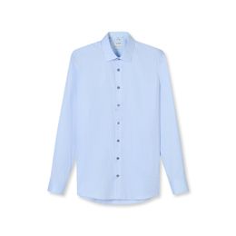 OLYMP Herren Businesshemd "OLYMP Level Five, Body Fit, Kent", blau, Gr. 38, 97% Baumwolle, 3% Elastolefin, Hemden
