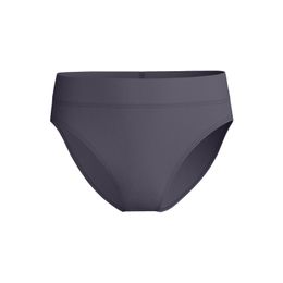 Slip Calida "Slip Elastic High Waist 1er Pack", Damen, Gr. 40-42, grau (dunkelgrau), Obermaterial: 94% Baumwolle CO. 6% Elasthan EL., Unterhosen Slip