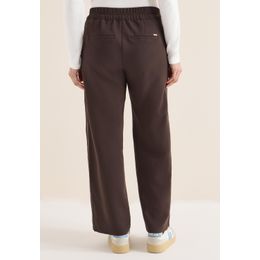 Cecil Damen Stoffhose, braun, Gr. XXL, unifarben, Stoff, 72% Polyester, 24% Viskose, 4% Elasthan, Hosen, mit Tape