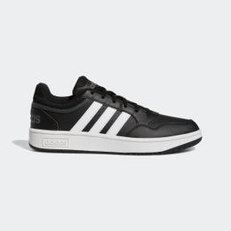 Herren Sneaker "HOOPS 3.0", adidas Sportswear, Gr. 45, schwarz, Synthetik, Textil, Schuhe