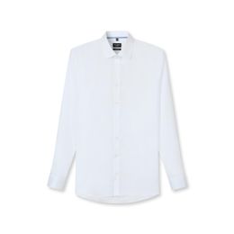 OLYMP Herren Businesshemd "OLYMP No. Six, Super Slim, Kent"wei&szlig;, Gr. 45, 97% Baumwolle, 3% Elastolefin, Hemden