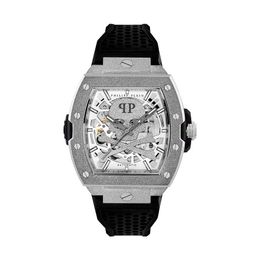 Philipp Plein Herrenuhr The Skeleton Frosted PWJFA0925
