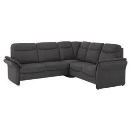 Ecksofa Home Affaire "Tahoma L-Form", grau (graphite), B:251cm H:103cm T:231cm, Sofas, Ecksofa, mit Armlehnfunktion, wahlweise Bettfunktion, Schublade, Relaxfunktion