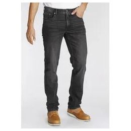Straight-Jeans AJC, Herren, Gr. 40, L&auml;nge 32, schwarz (schwarz used), Denim/Jeans, Obermaterial: 98% Baumwolle, 2% Elasthan, unifarben, normal lang, Jeans Straight-Jeans, gerade geschnitten, Used-Look-Waschung, niedrige Leibh&ouml;he