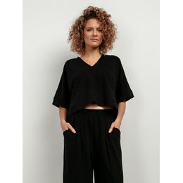 TESSITA Oversizeshirt Damen Gr&ouml;&szlig;e XS/S schwarz