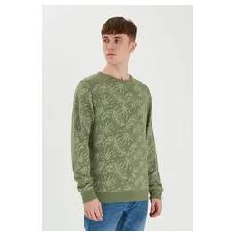 Longpullover Blend "BHSweatshirt", Herren, Gr. M, four leaf clover, Sweatware, 60% Baumwolle, 40% Polyester, gemustert, normal normal, Rundhals, Pullover Longpullover, Klassisches Sweatshirt mit Rundhalsausschnitt