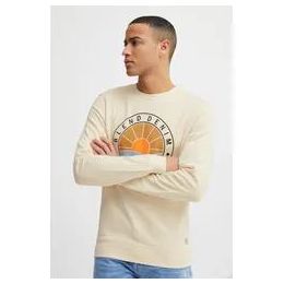 Longpullover Blend "BHClios", Herren, Gr. XL, cloud cream, Sweatware, 100% Baumwolle, regular fit normal, Rundhals, eingesetzt, Pullover Longpullover, Klassisches Sweatshirt mit Rundhalsausschnitt