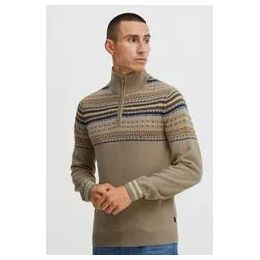Strickpullover Blend "BHGrote", Herren, Gr. S, crockery, Feinstrick, 85% Polyacryl, 15% Wolle, gemustert, regular fit normal, ohne Ausschnitt, Pullover Strickpullover, Stilvoller Feinstrick-Troyer