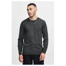 Strickpullover Blend "BHCerstan", Herren, Gr. L, charcoal mix, Feinstrick, 100% Polyester, meliert, regular fit, Pullover Strickpullover, Stilvoller Strickpullover