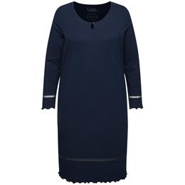 Ulla Popken Nachthemd Damen Gr&ouml;&szlig;e 13XL/14XL dunkelblau