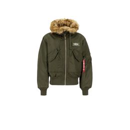 Alpha Industries Winter Jacket '45/P Hooded Custom' male Green size XL