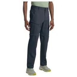 Zip-off-Hose Jack Wolfskin "PICO TRAIL ZIP OFF PANTS M", Herren, Gr. 50, N-Gr, blau (midnight sky), Obermaterial: 100% Polyester, Hosen, Atmungsaktiv, schnell trocknend, wasserabweisend, zwei Tragevarianten